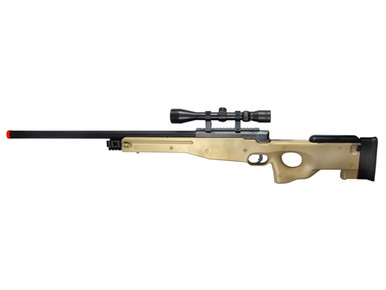 WELL TAN MB08 TYPE 96 AWP Sniper Airsoft Rifle w/Folding Stock and ...