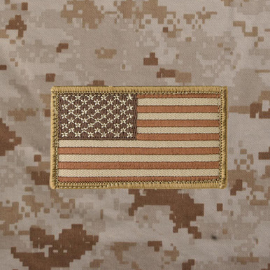 00048 MSM Tactical US Flag Patch Desert - AirRattle