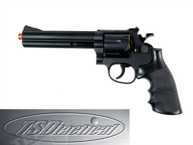 TSD UA934B 6" Barrel Spring Airsoft Revolver Black