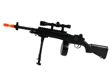 Velocity Airsoft M14 Tactical Spring Airsoft Gun w/ Drum Magazine