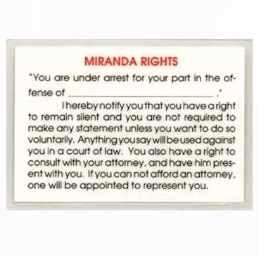 U-Spy Store | Miranda Rights ID Card