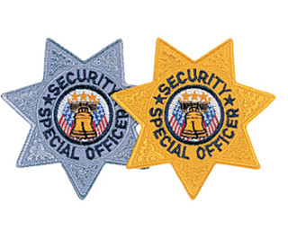 SECURITY SPECIAL OFFICER, 7-Pt Star Badge Patch, 3x3" - Hero's Pride