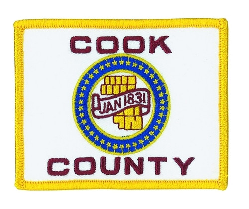 Cook County Flag Patch, 3-1/2x2-3/4" - Hero's Pride