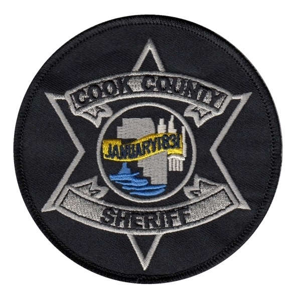 Buy COOK COUNTY SHERIFF, OFFICER Shoulder Patch, 4' Circle - Hero's ...
