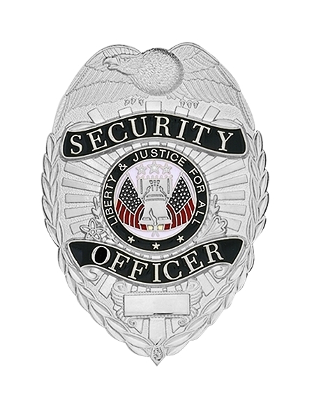 Buy SECURITY OFFICER Badge, Enameled & Plated 5-Pc Pin/Catch, 2-1/4x3-1 ...