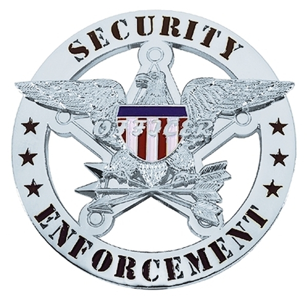 Buy SECURITY ENFORCEMENT Badge, Enameled & Plated Durable 5-Pc Pin ...
