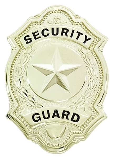 Buy SECURITY GUARD Badge, Enameled & Plated, Durable 5-Pc Pin/Catch, 1 ...