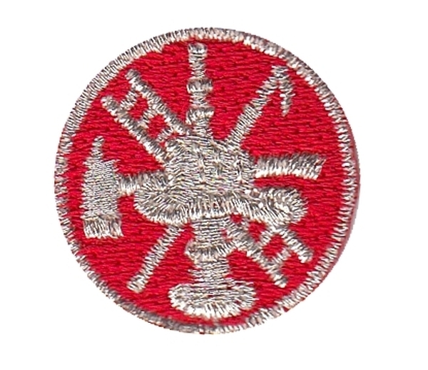 Buy Fire Scramble Embroidered Collar InsigniaMet., 1' Circle - Hero's ...