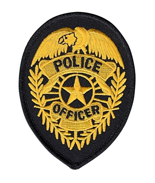 Buy POLICE OFFICER Badge Patch, 2-3/4x3-3/4' - Hero's Pride Online at ...