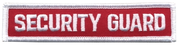 Buy SECURITY GUARD Tab Patch, 4-1/2x1' - Hero's Pride Online at Best ...