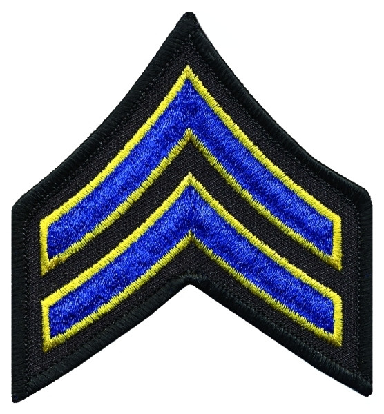 Buy CPL Chevrons, Merrowed Border, Royal-Medium Gold/Black, 3' W - Hero ...