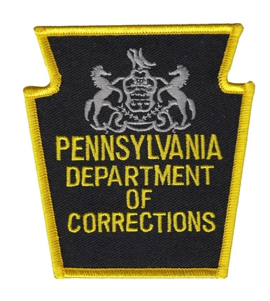 PENNSYLVANIA DEPARTMENT OF CORRECTIONS Shoulder Patch, 3-1/8x3-1/4 ...