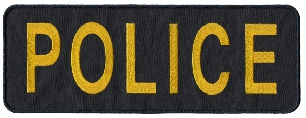 Buy POLICE Back Patch (Chicago PD), Gold/Dark Navy, 11x4' - Hero's ...