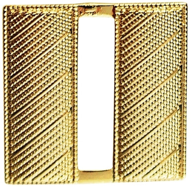 Captain, Corrugated, Pin & Safety Catch, Pairs, Gold Plating, Regular-1 ...