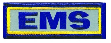 EMS Shoulder Patch, Reflective, Reflective, 3x1" - Hero's Pride