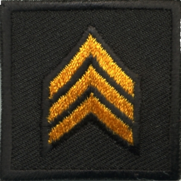 Buy SGT, Embroidered Rank, Pair, Dark Gold/Black, Outline, 1-1/2x1-1/2 ...