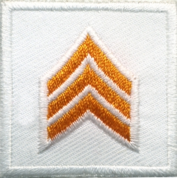 Buy SGT, Embroidered Rank, Pair, Dark Gold/White, Outline, 1-1/2x1-1/2 ...
