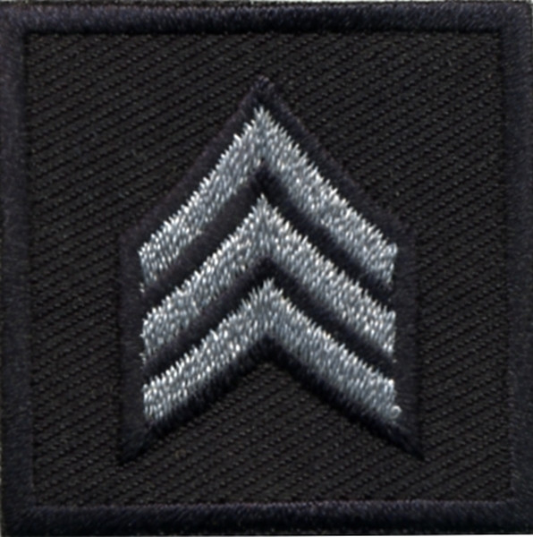 Buy SGT, Embroidered Rank, Pair, Silver/Midnight, Outline, 1-1/2x1-1/2 ...
