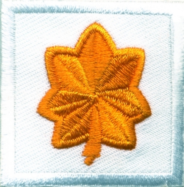 Buy Major, Embroidered Rank, Pair, Dark Gold/White, 1-1/2x1-1/2' - Hero ...