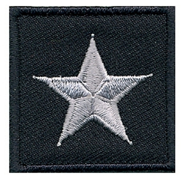 Buy General (1 Star), Embroidered Rank, Pair, Silver/Midnight, 1-1/2x1 ...