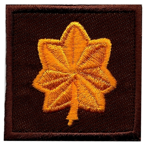 Buy Major, Embroidered Rank, Pair, Dark Gold/Brown, 1-1/2x1-1/2' - Hero ...