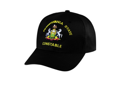 PENNSYLVANIA STATE CONSTABLE Cap, Black, Adjustable - Hero's Pride