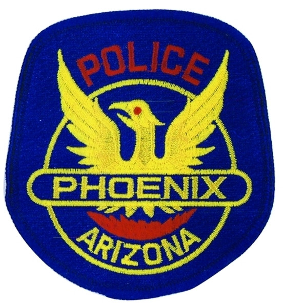 Buy PHOENIX ARIZONA POLICE Patch, Full Color, 3-1/3-3/4' - Hero's Pride ...