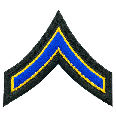 Private First Class, Royal-Summer Gold/Black, 3" Wide - Hero's Pride