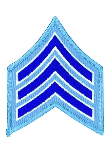 Buy SGT Chevrons, Merrowed Border (Cook County), Royal-Blue/Lt Blue, 3 ...