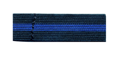 Badge Mourning Bands, Blue Line, 3/4", 10 Pk - Hero's Pride