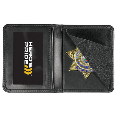 Deluxe Compact Bi-Fold ID Case with Recessed Badge Cutout - Hero's Pride