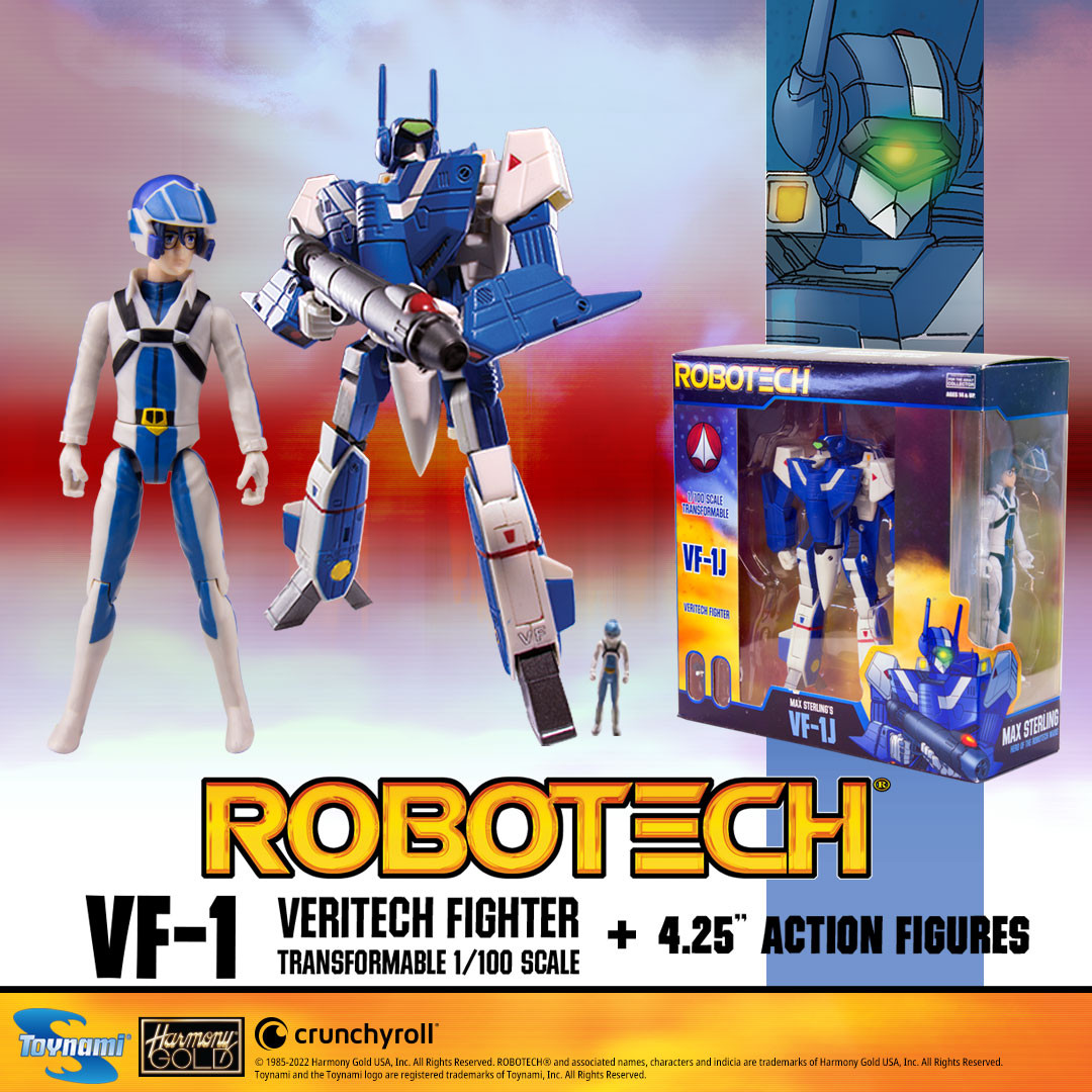 Robotech Veritech Fighter Transformable 1/100 scale + 4.25" Pilot ...