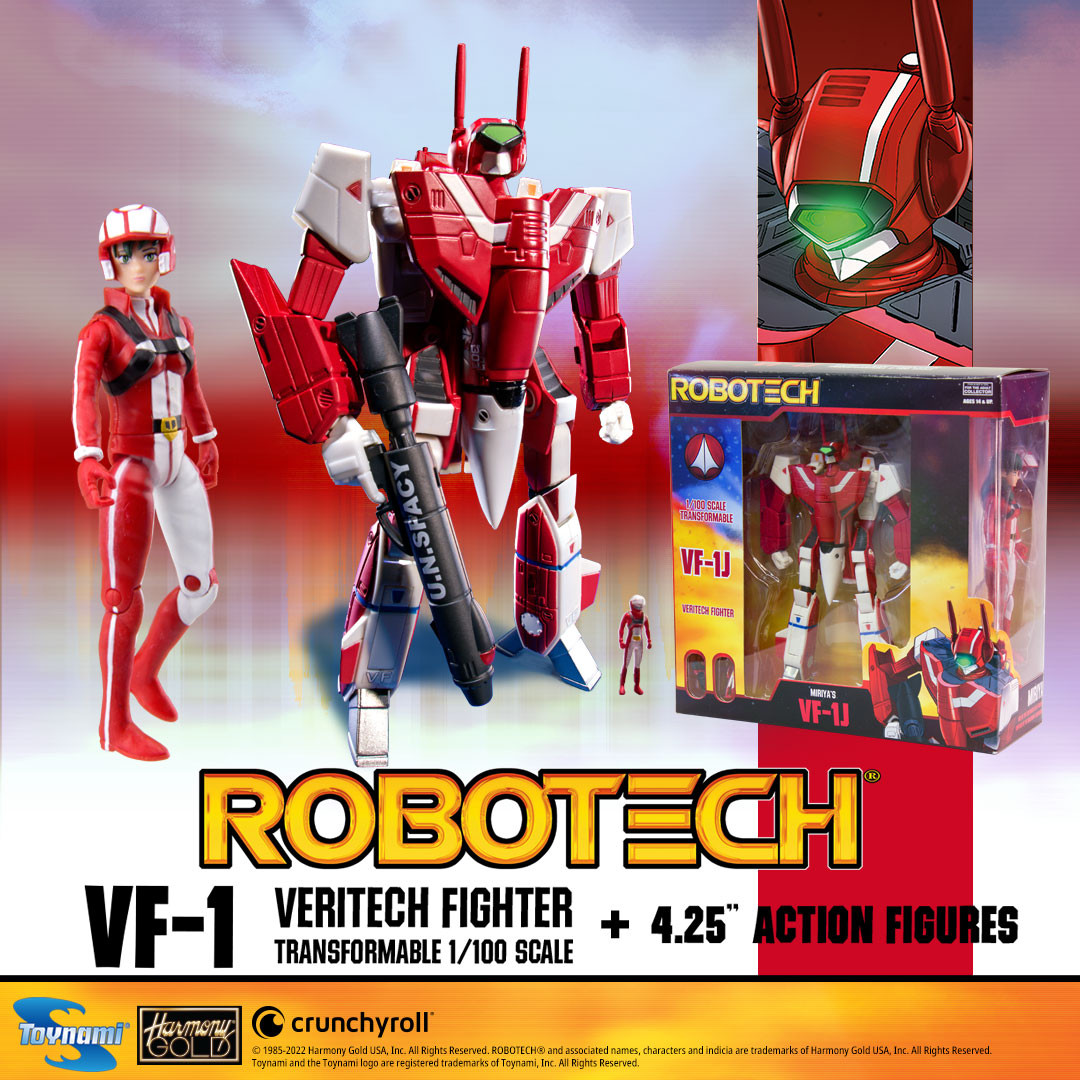 Robotech Veritech Fighter Transformable 1/100 scale + 4.25" Pilot ...