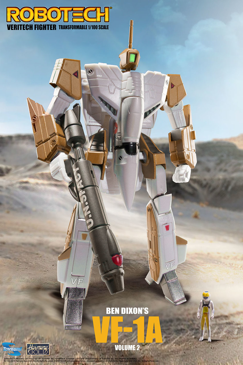 Robotech Veritech Fighter Transformable 1/100 scale + 4.25" Pilot ...