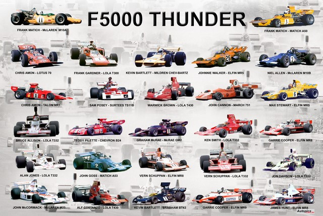 1177 - A collage of some of the F5000's that raced in Australia - AUTOPICS