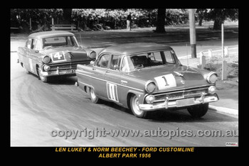 56002-1 - Len Lukey & Norm Beechey, Ford Customlines - Albert Park ...