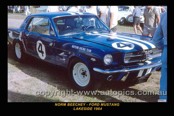 64117-1 - Norm Beechey, Ford Mustang, The Neptune Racing Team, Lakeside ...