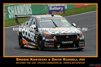 2022782 - Brodie Kostecki - David Russell - Holden Commodore ZB ...