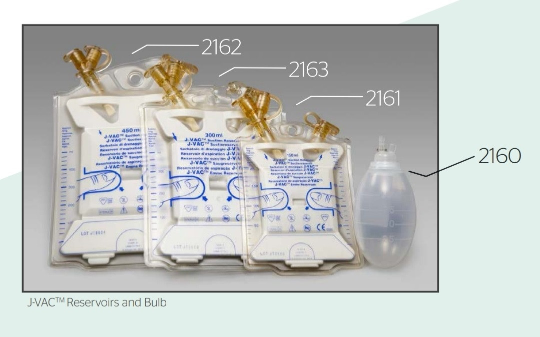 Ethicon 2161 J-VAC Drain, J-VAC, Reservoir, Sterile, 150 ml Closed ...