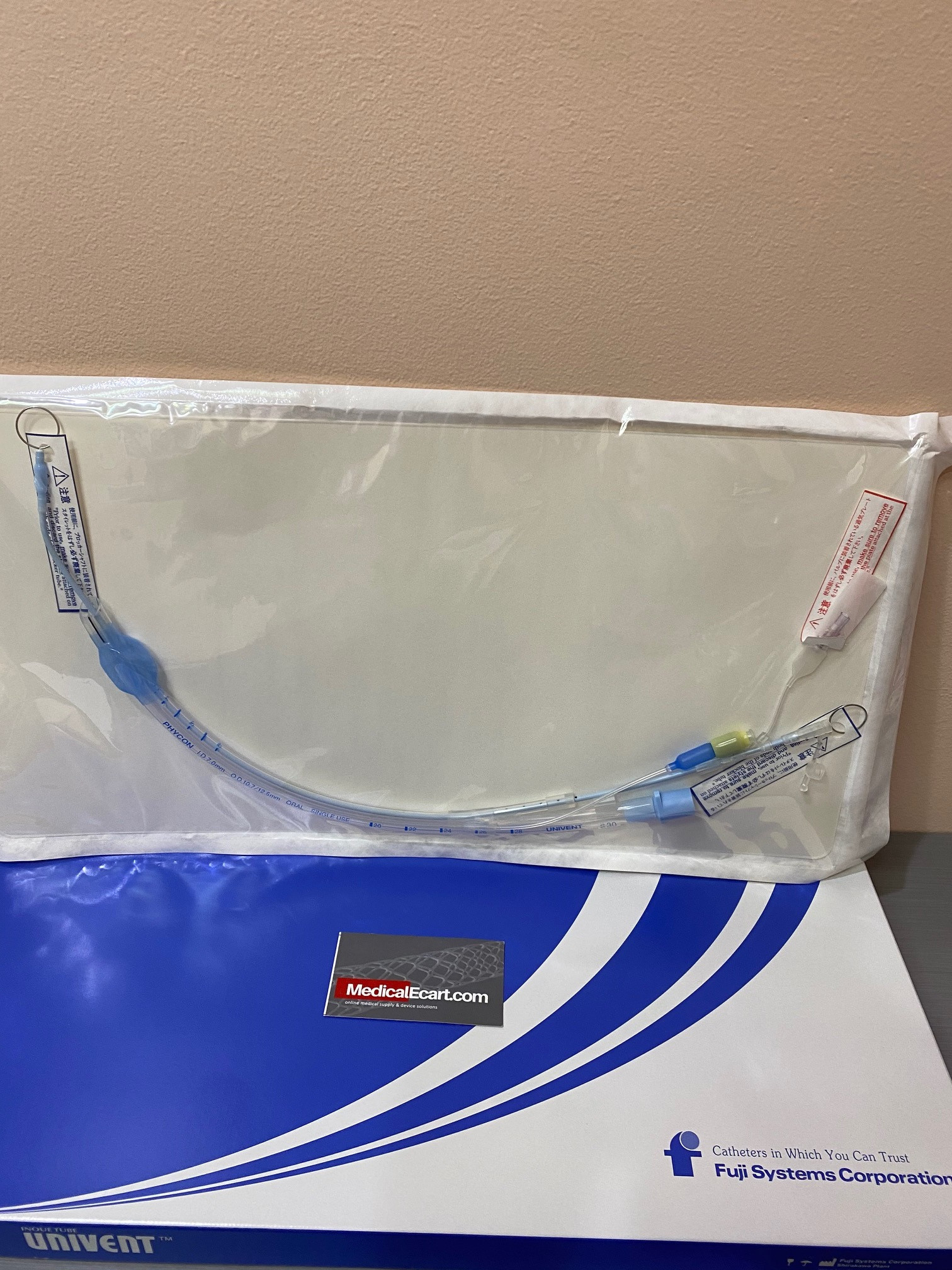 Fuji Systems Corp 1202930 PHYCON Endotracheal Tube, TCB Univent Tube 7. ...