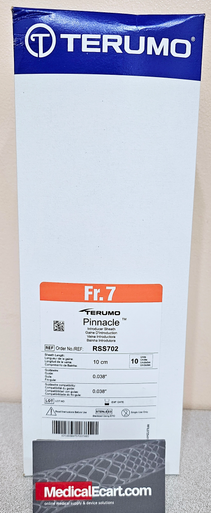 RSS702 PINNACLE Introducer Sheaths 7Fr. 10cm 0.038"