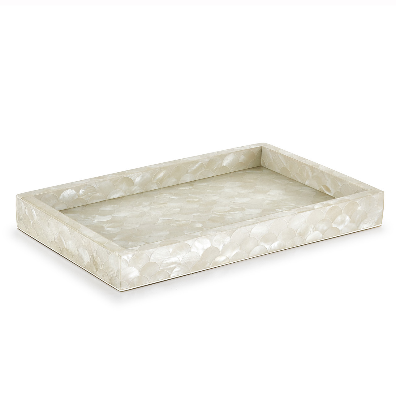 White Shell Tray - Poisson Bath Accessories | Labrazel