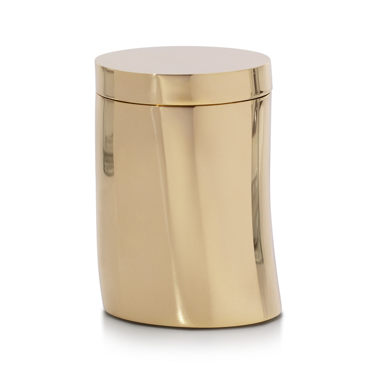 Luxe Natural Brass Bath Canister | Horn Brass Collection