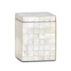 White Capiz Shell Bathroom Canister - Capiz Ivory | Labrazel