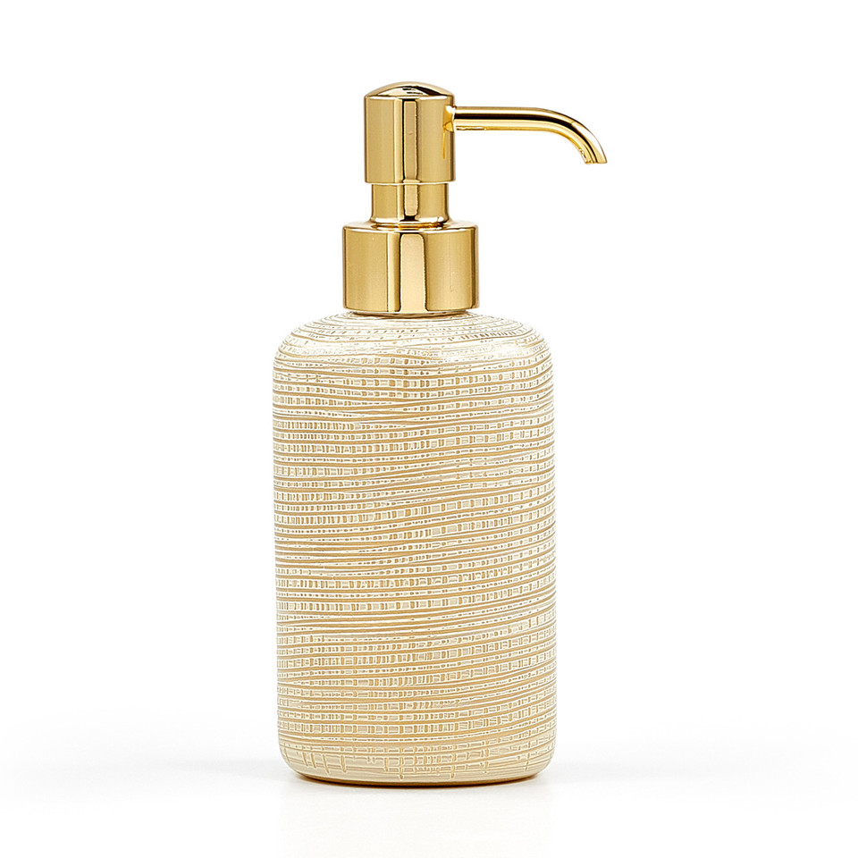 Gold Tissue Box from Italy - Woven Gold Bath Set | Labrazel