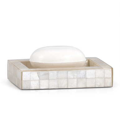 White Capiz Shell Soap Dish - Capiz Ivory | Labrazel