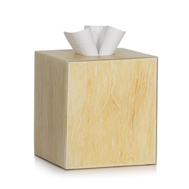 Lightened Coconut Fiber Tissue Box Cover |Liana Collection