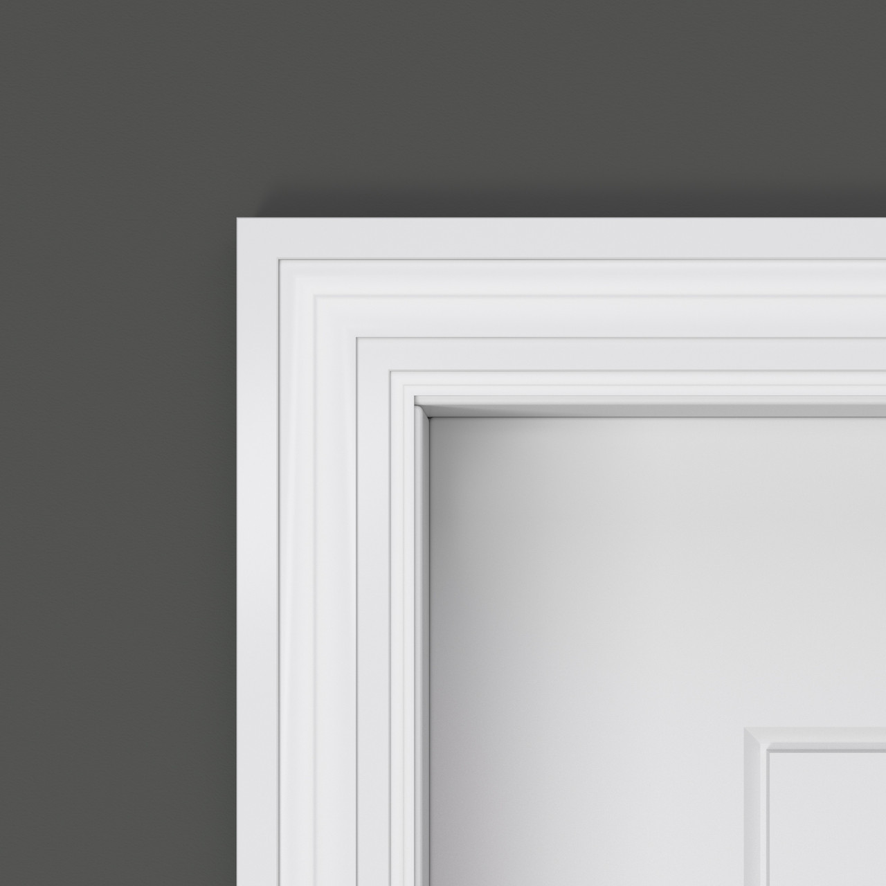 366 Primed FJ Pine Casing - 11/16" x 2-1/4" - Empire Moulding and Millwork