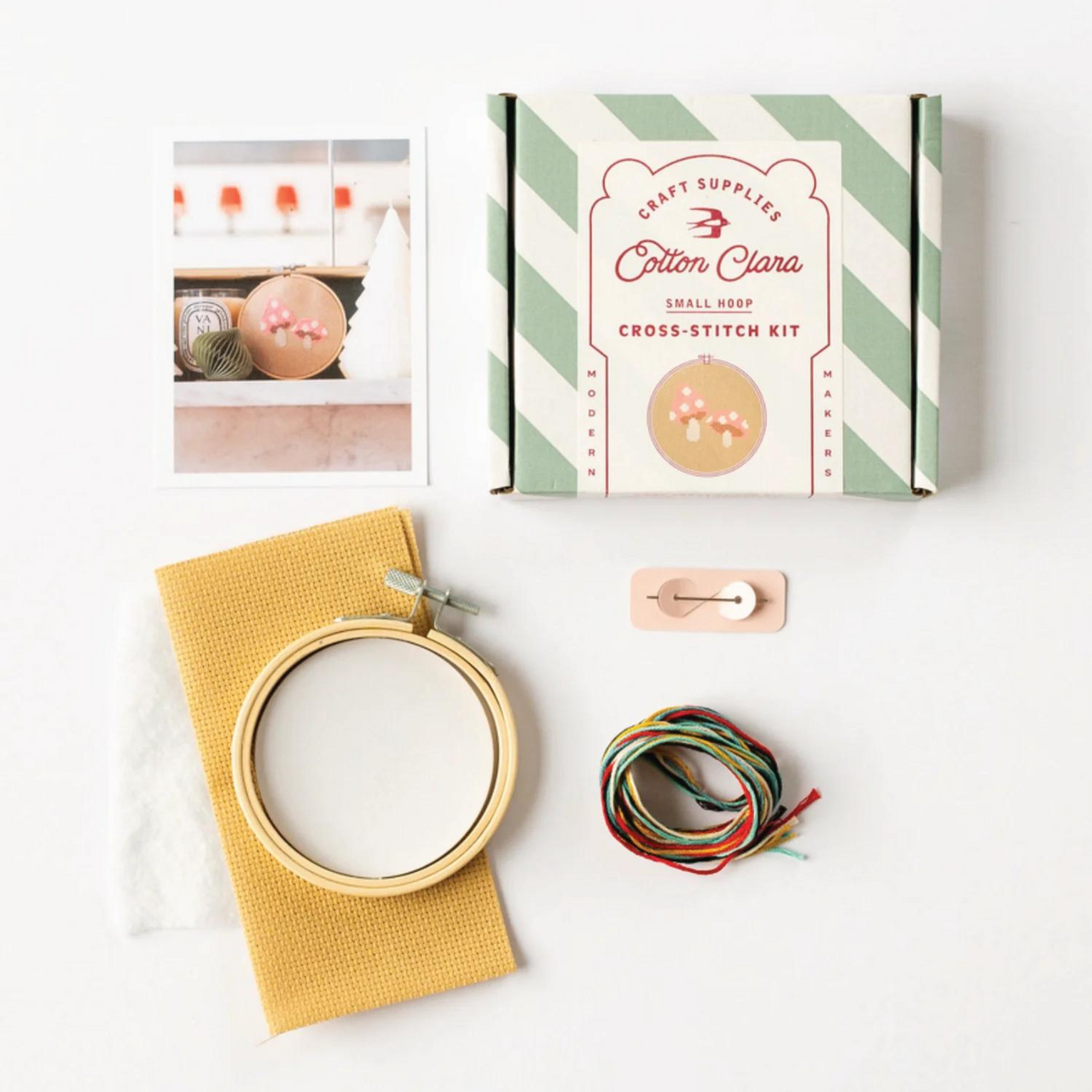Toadstool Embroidery Hoop Kit