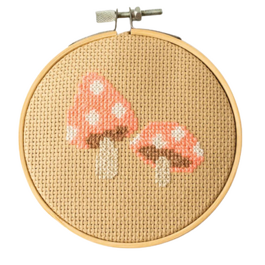 Toadstool Embroidery Hoop Kit